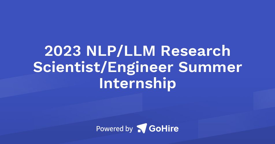2023 NLP/LLM Research Scientist/Engineer Summer Internship at Decoda AI ...