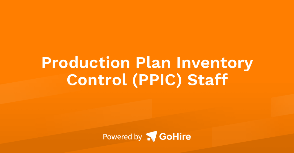 Production Plan Inventory Control (PPIC) Staff at PT Raksasa Laju ...