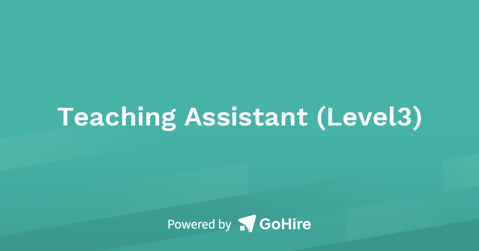 Teaching Assistant (Level3) at Ripple Education | Jobs at Ripple Education
