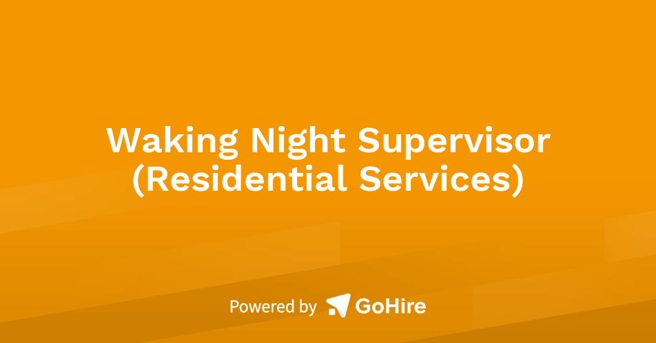 Waking Night Supervisor (Residential Services) at Autism Together ...