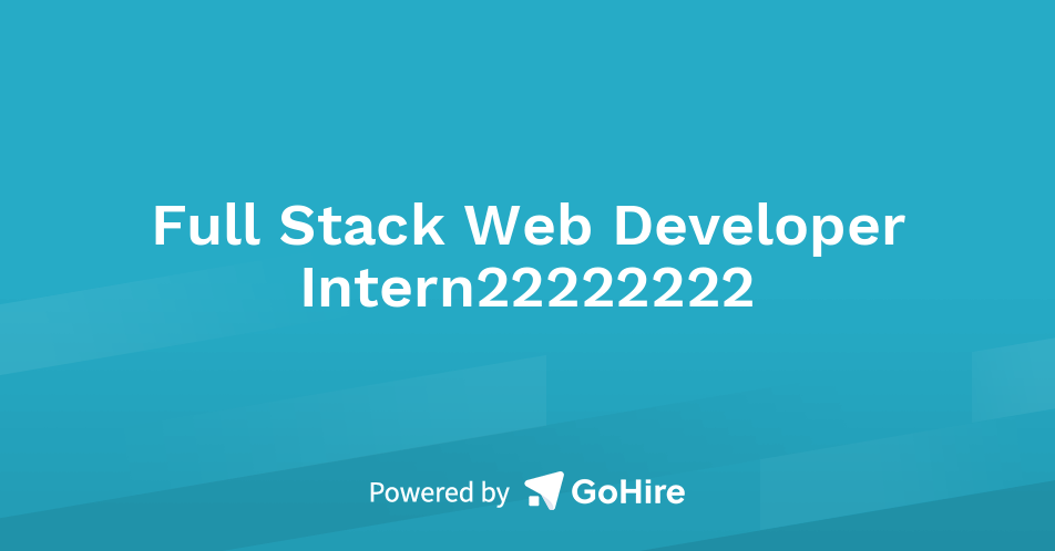 Full Stack Web Developer Intern22222222 At Business Web Solutions Jobs At Business Web Solutions