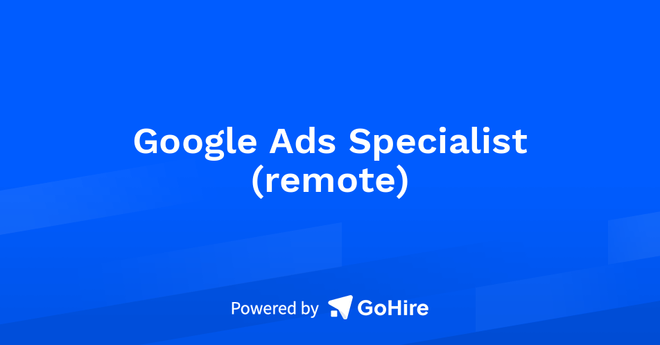 Google Ads Specialist (remote) at Bamboo Works | Jobs at Bamboo Works