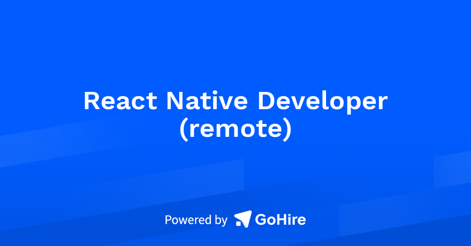 React Native Developer (remote) at Bamboo Works | Jobs at Bamboo Works