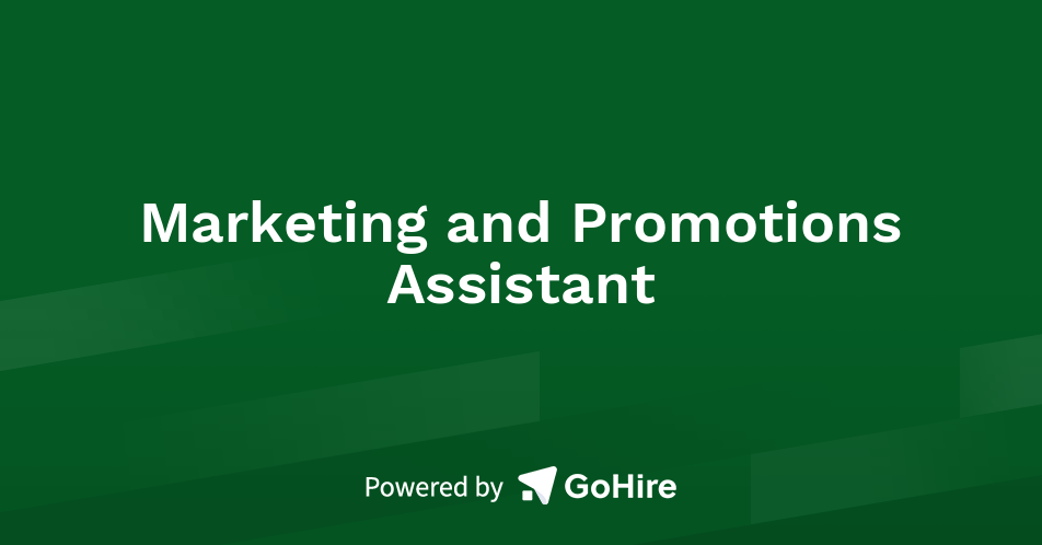 Marketing and Promotions Assistant at Monstera Talent Ltd | Jobs at ...