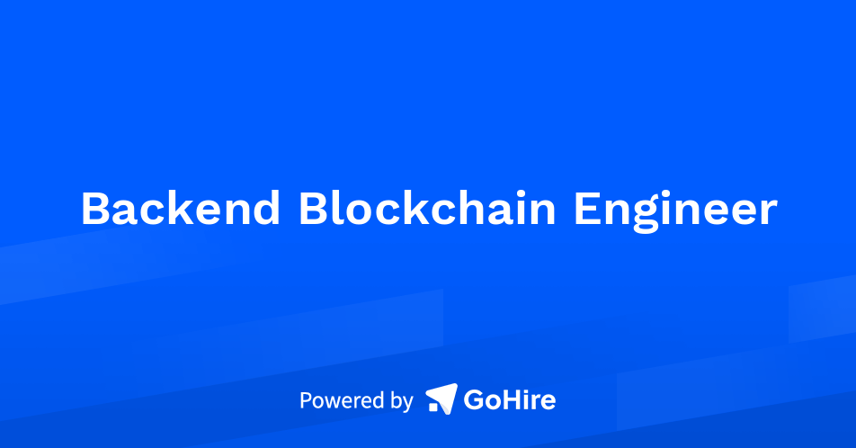 Backend Blockchain Engineer at bondex | Jobs at bondex