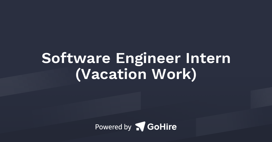 Software Engineer Intern (Vacation Work) at Octoco | Jobs at Octoco