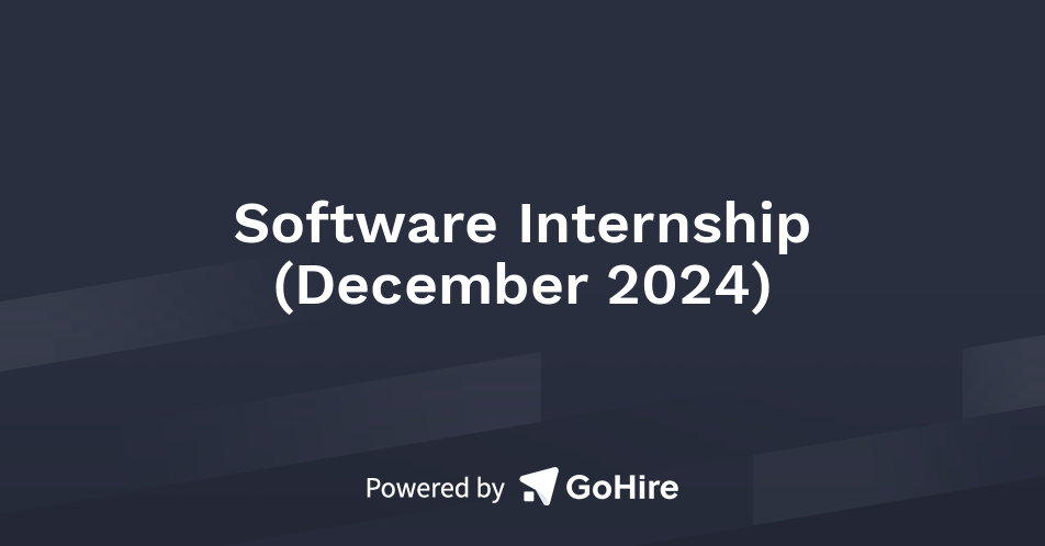 Software Internship (December 2024) at Octoco | Jobs at Octoco