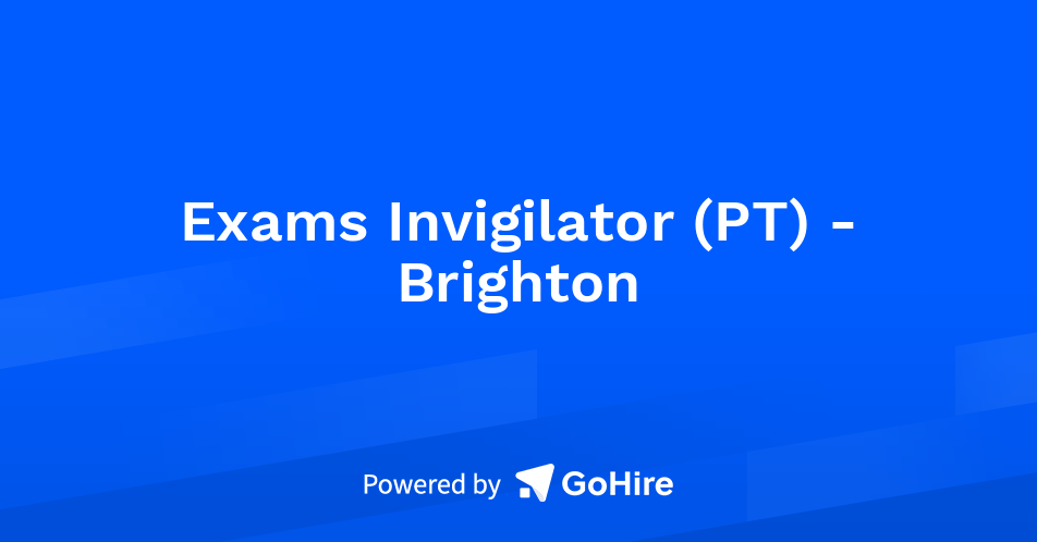 Exams Invigilator (PT) - Brighton at Mobile Testing Solutions Ltd ("MTS ...