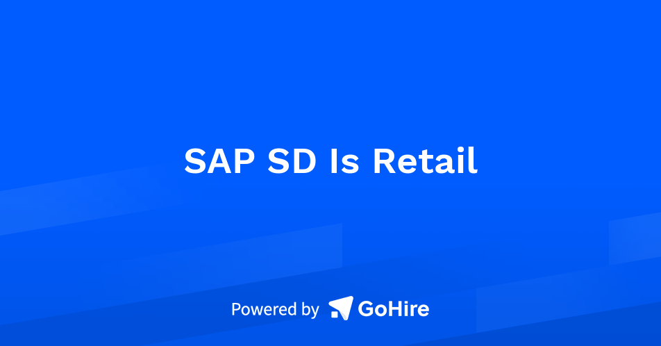 SAP SD Is Retail at Venqtel Technology Services Pvt Ltd | Jobs at ...