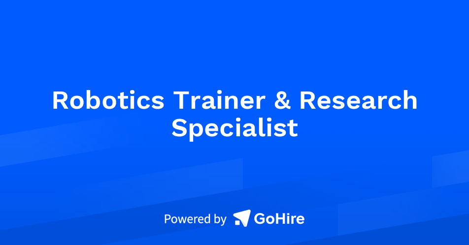 Robotics Trainer & Research Specialist at Robomiracle Technologies Pvt ...