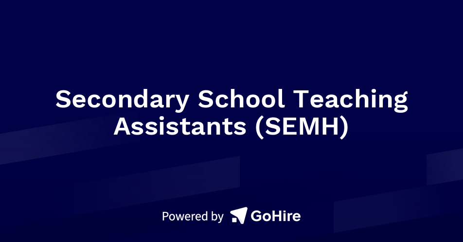 Secondary School Teaching Assistants (SEMH) at Long-term Teachers Ltd ...