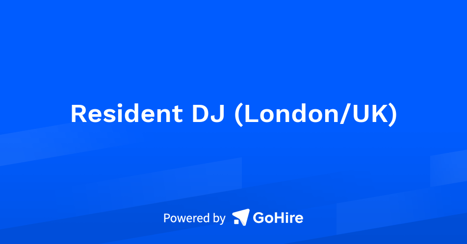 Resident DJ (London/UK) at Club Residency | Jobs at Club Residency
