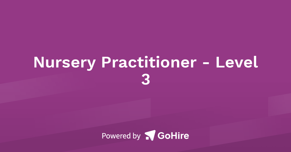 Nursery Practitioner - Level 3 at The Learning Experience | Jobs at The ...