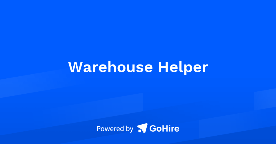 Warehouse Helper at Aurora Traders LLC | Jobs at Aurora Traders LLC