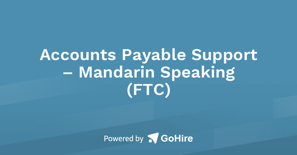 Accounts Payable Support – Mandarin Speaking (FTC) at Acro Aircraft ...