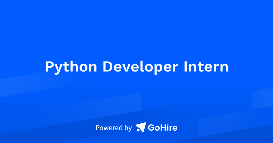 Python Developer Intern at RapidxIQ Technologies | Jobs at RapidxIQ ...