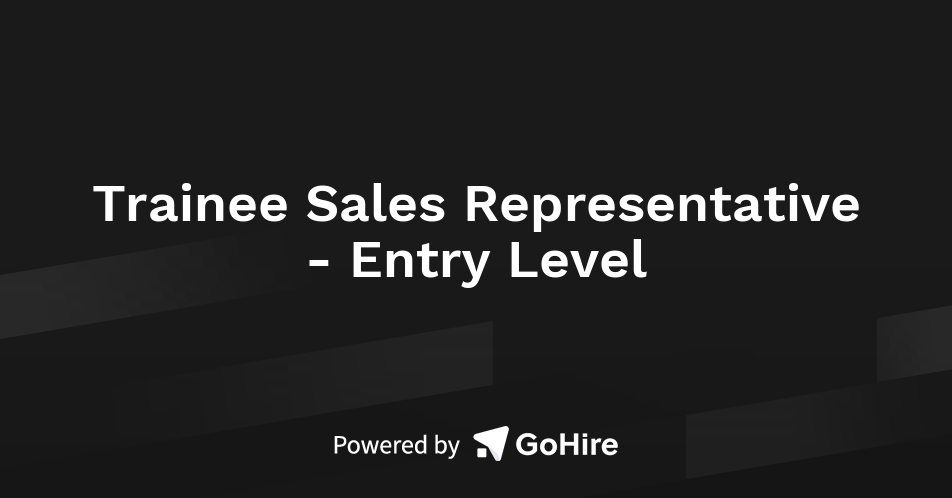Trainee Sales Representative - Entry Level at 0.0 Associates LTD | Jobs ...