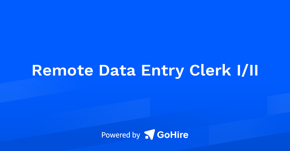 Remote Data Entry Clerk I/II at Human Touch Home Care | Jobs at Human ...