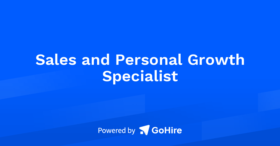 Sales and Personal Growth Specialist at Time To Shine | Jobs at Time To ...