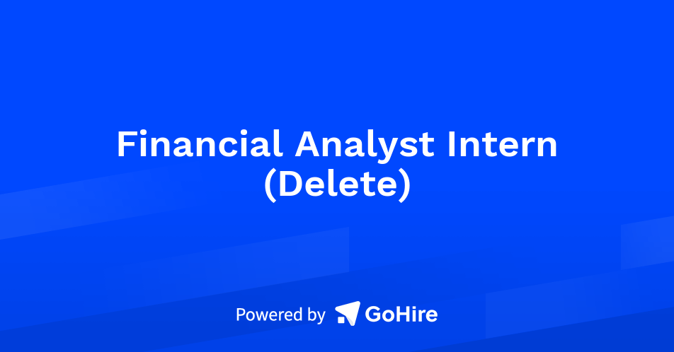 Financial Analyst Intern (Delete) at E2T Financial Group | Jobs at E2T ...