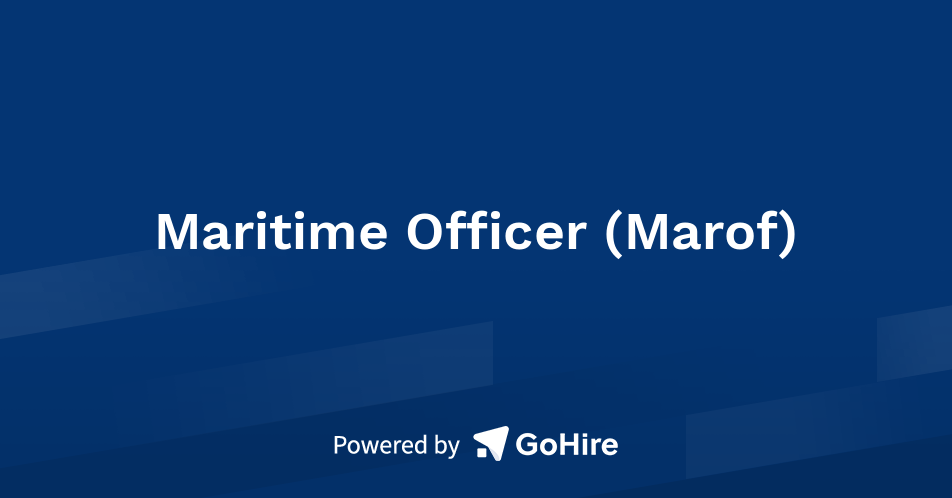 Maritime Officer (Marof) at Redwise Maritime | Jobs at Redwise Maritime