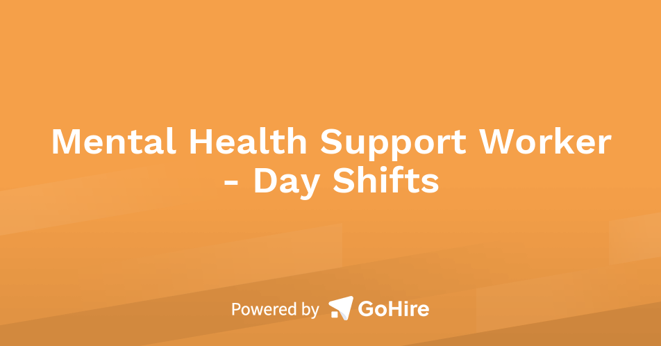 Mental Health Support Worker - Day Shifts at Specialist Care Team ...