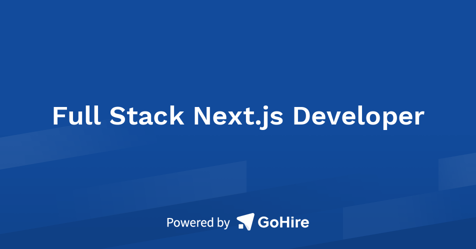 Full Stack Next.js Developer at Toolyt | Jobs at Toolyt