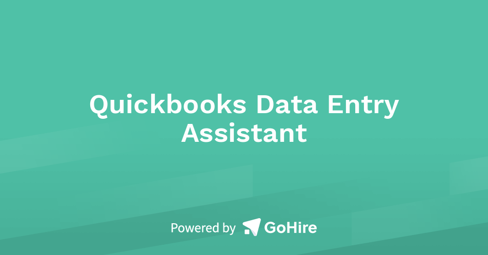 Quickbooks Data Entry Assistant at Amijag | Jobs at Amijag