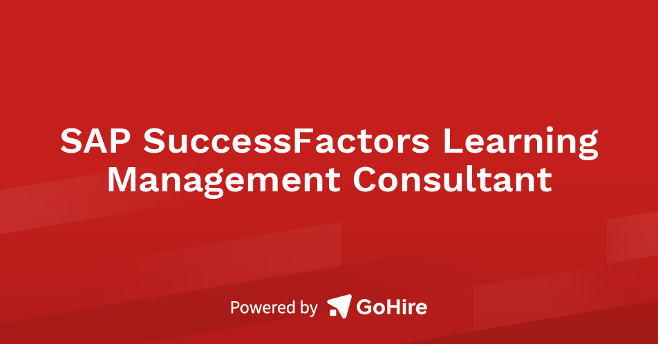 SAP SuccessFactors Learning Management Consultant at Compunet ...