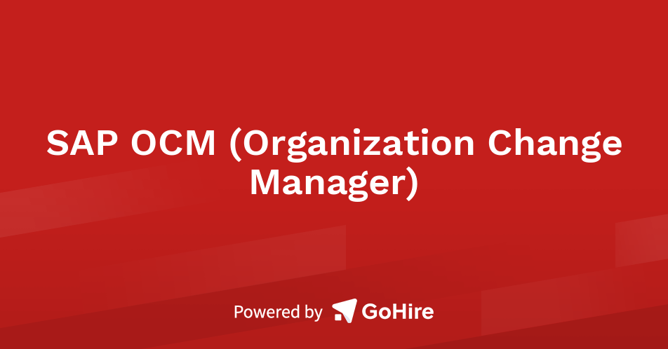 SAP OCM (Organization Change Manager) at Compunet Connections | Jobs at ...