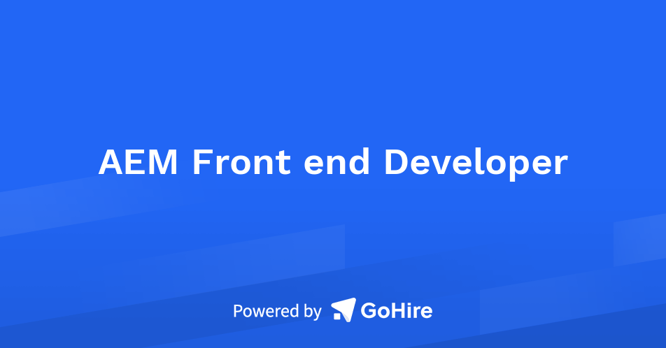 AEM Front end Developer at Proziod Analytics | Jobs at Proziod Analytics
