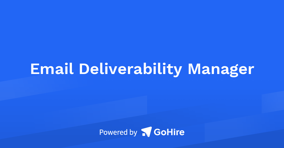 Email Deliverability Manager at Proziod Analytics | Jobs at Proziod Analytics