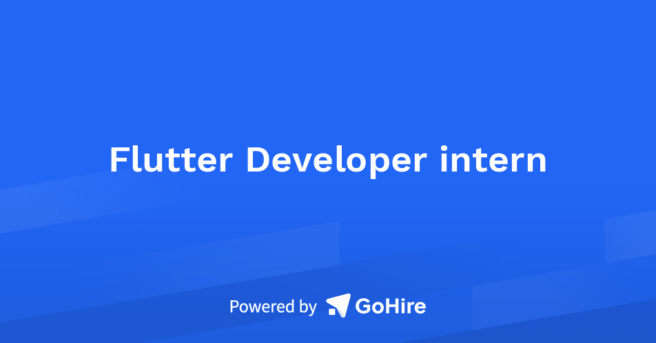 Flutter Developer intern at Proziod Analytics | Jobs at Proziod Analytics