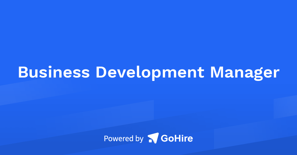 Business Development Manager at Proziod Analytics | Jobs at Proziod ...