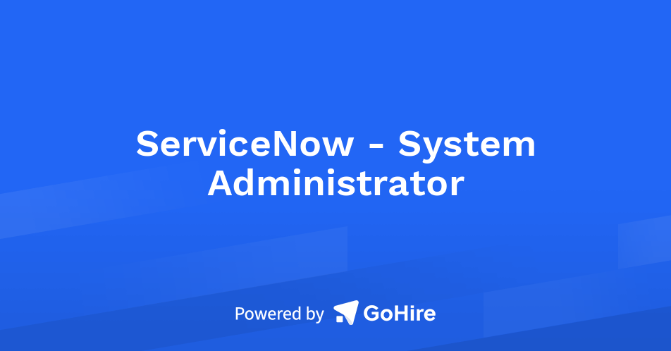 ServiceNow - System Administrator at Proziod Analytics | Jobs at ...