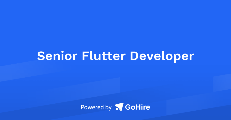 Senior Flutter Developer at Proziod Analytics | Jobs at Proziod Analytics