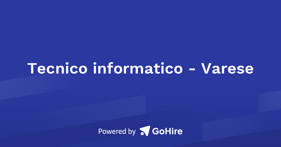 Tecnico informatico hardware e software Varese at We Tech Srl | Jobs at ...