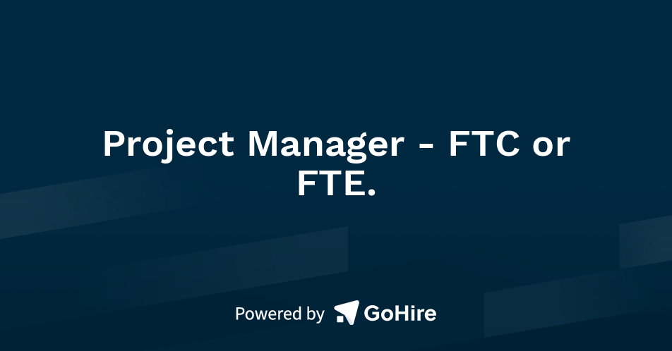 Project Manager - FTC or FTE. at Techex | Jobs at Techex