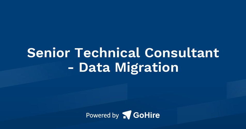 Senior Technical Consultant - Data Migration at PlotBox | Jobs at PlotBox Senior Technical Consultant - Data Migration at PlotBox | Jobs at PlotBox
