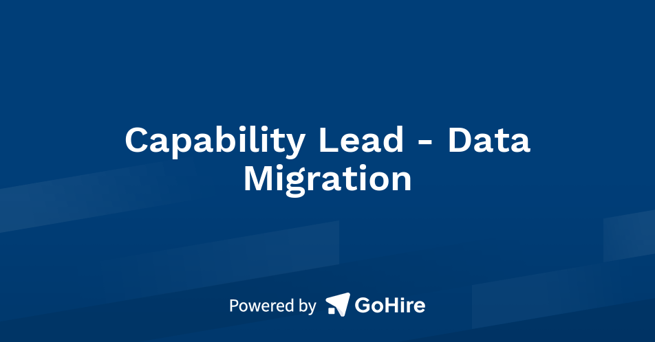 Capability Lead - Data Migration at PlotBox | Jobs at PlotBox