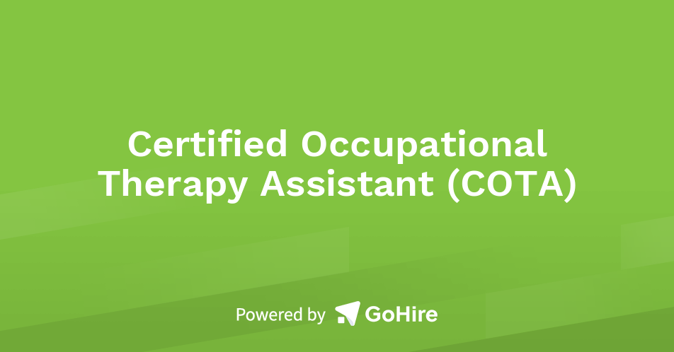 Certified Occupational Therapy Assistant (COTA) at Little Land & Recess ...