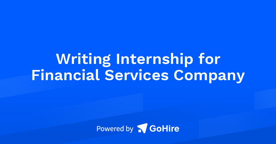 Writing Internship for Financial Services Company at Colonial Stock ...