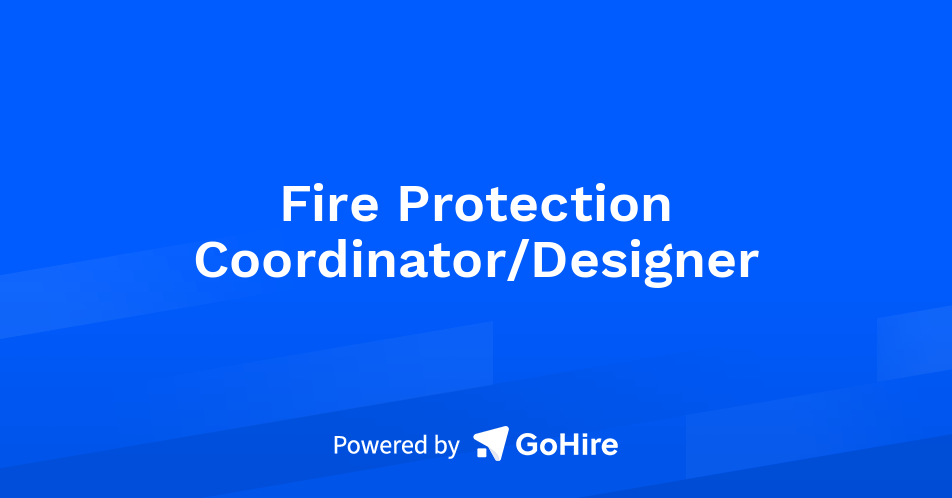 Fire Protection Coordinator/Designer at MPW Engineering | Jobs at MPW ...