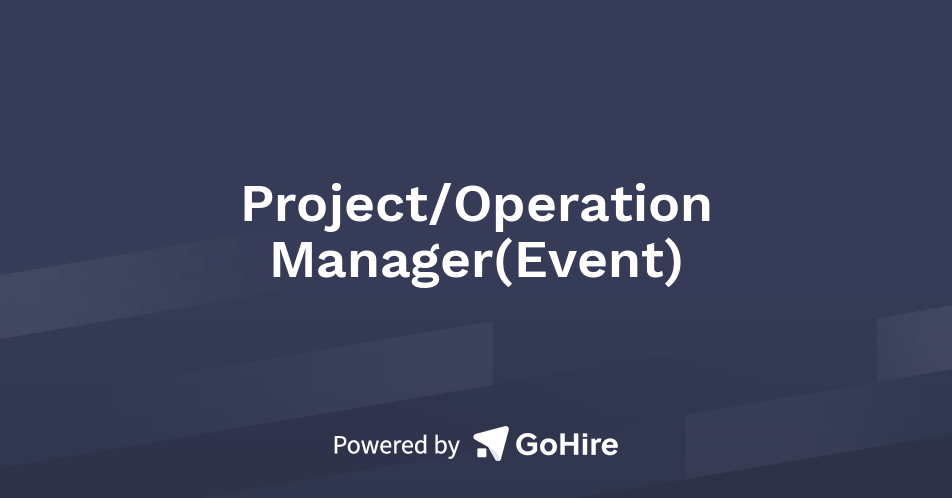 Project/Operation Manager(Event) at TEDxGateway | Jobs at TEDxGateway