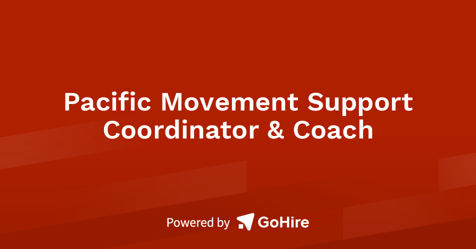 Pacific Movement Support Coordinator & Coach at Social Movement ...