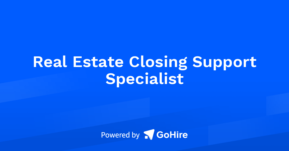 Real Estate Closing Support Specialist at Performance Title ...
