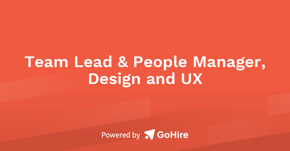 Team Lead & People Manager, Design and UX at Punchcard Systems | Jobs ...