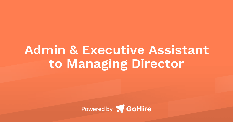 Admin & Executive Assistant to Managing Director at Hy Digital | Jobs ...