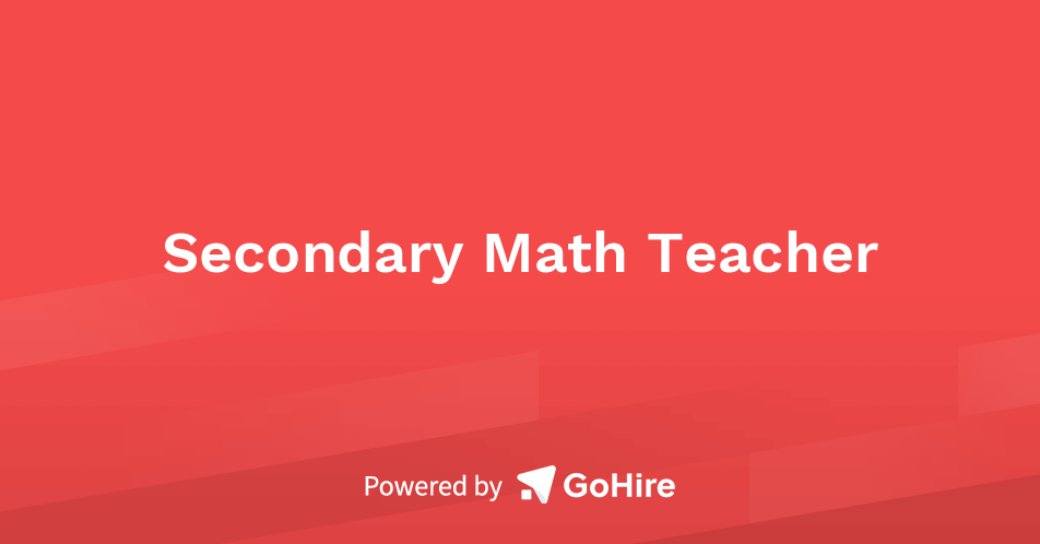 Secondary Math Teacher at The Pique Lab | Jobs at The Pique Lab