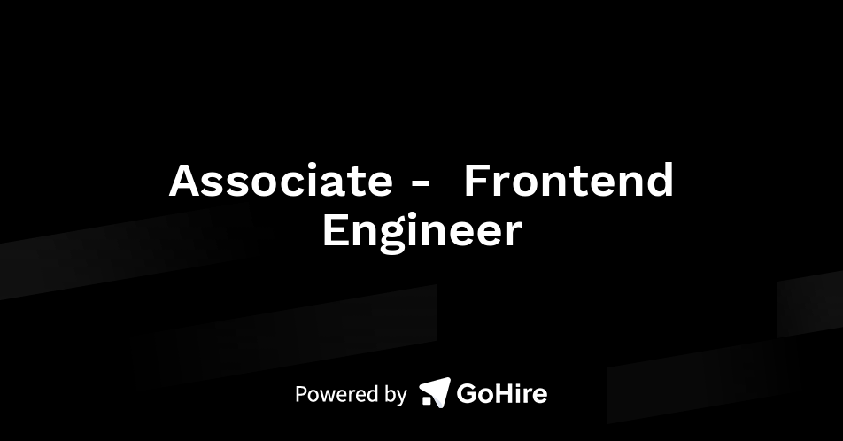 Associate - Frontend Engineer at Outbox.vc | Jobs at Outbox.vc